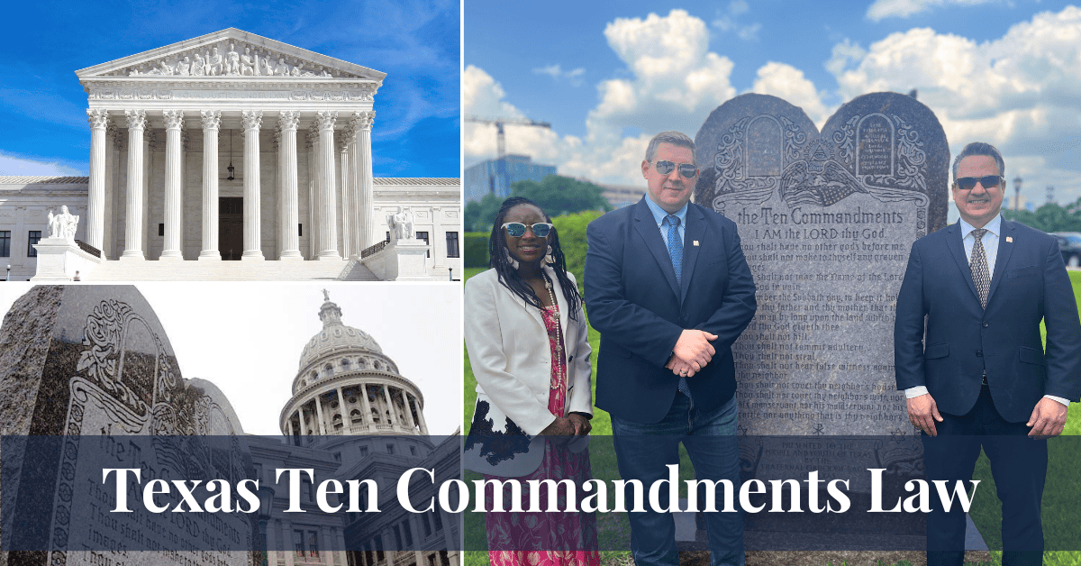 Texas Ten Commandments Bill Signed Into Law | Texas Values