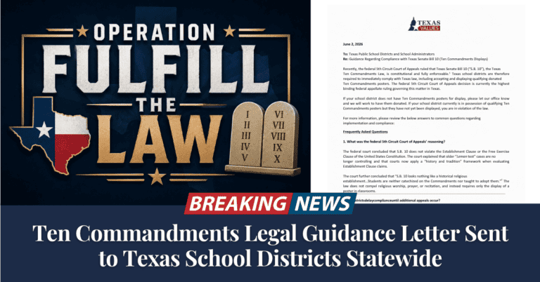 RELEASE: Ten Commandments Legal Guidance Letter Sent to Texas School ...